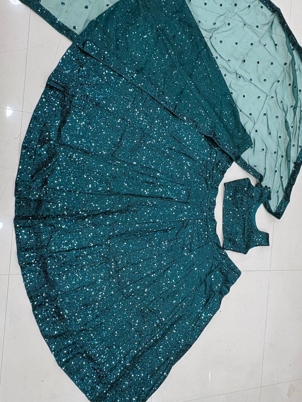 Premium Satin Silk With Embellished With Sequens Work Lehenga – Sasta ...